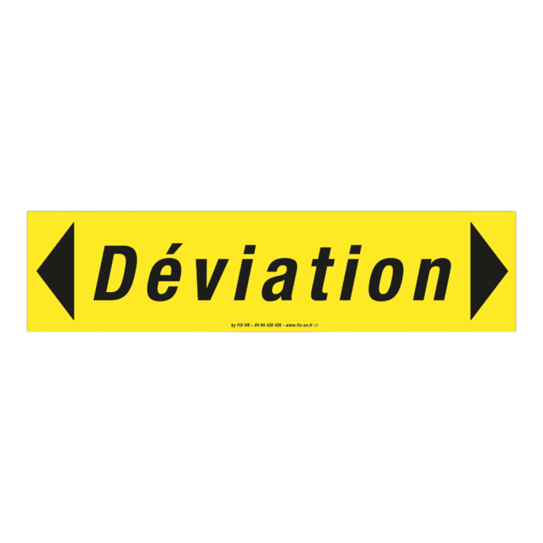 Panneaux de Signalisation - Déviation - FIX'ON
